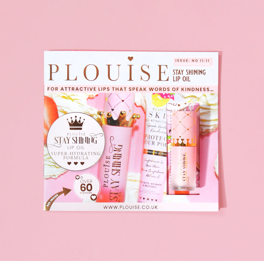 P.Louise Mini Stay Shining Lip Oil Magazine - Strawberries & Cream – P ...